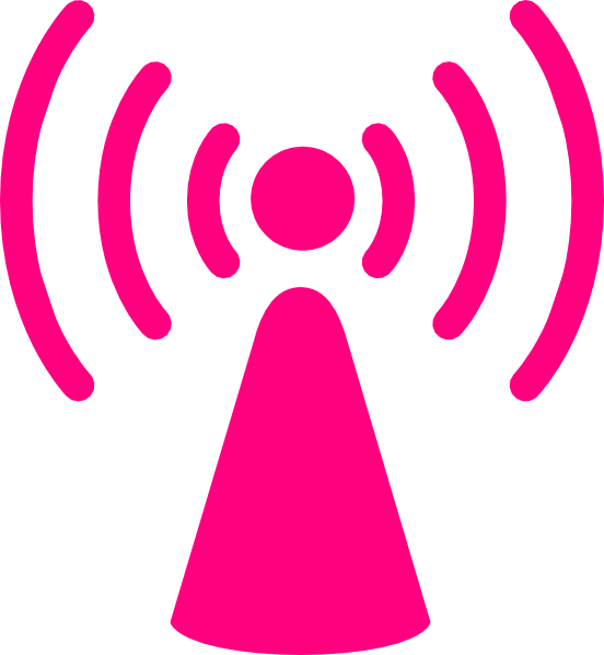 Tower Dark Pink Clip Art At Clkercom Vector - Wireless Access Point ...