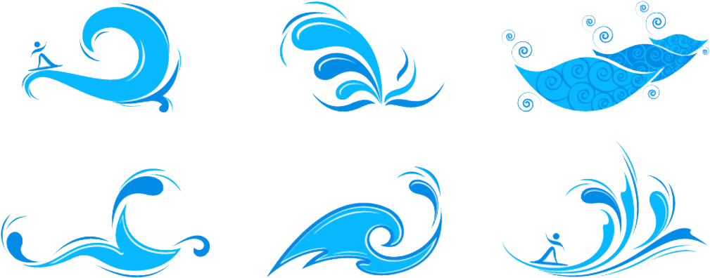 Wind Wave Euclidean Vector Clip Art - Ocean Wave Vector Png - (1024x675 ...
