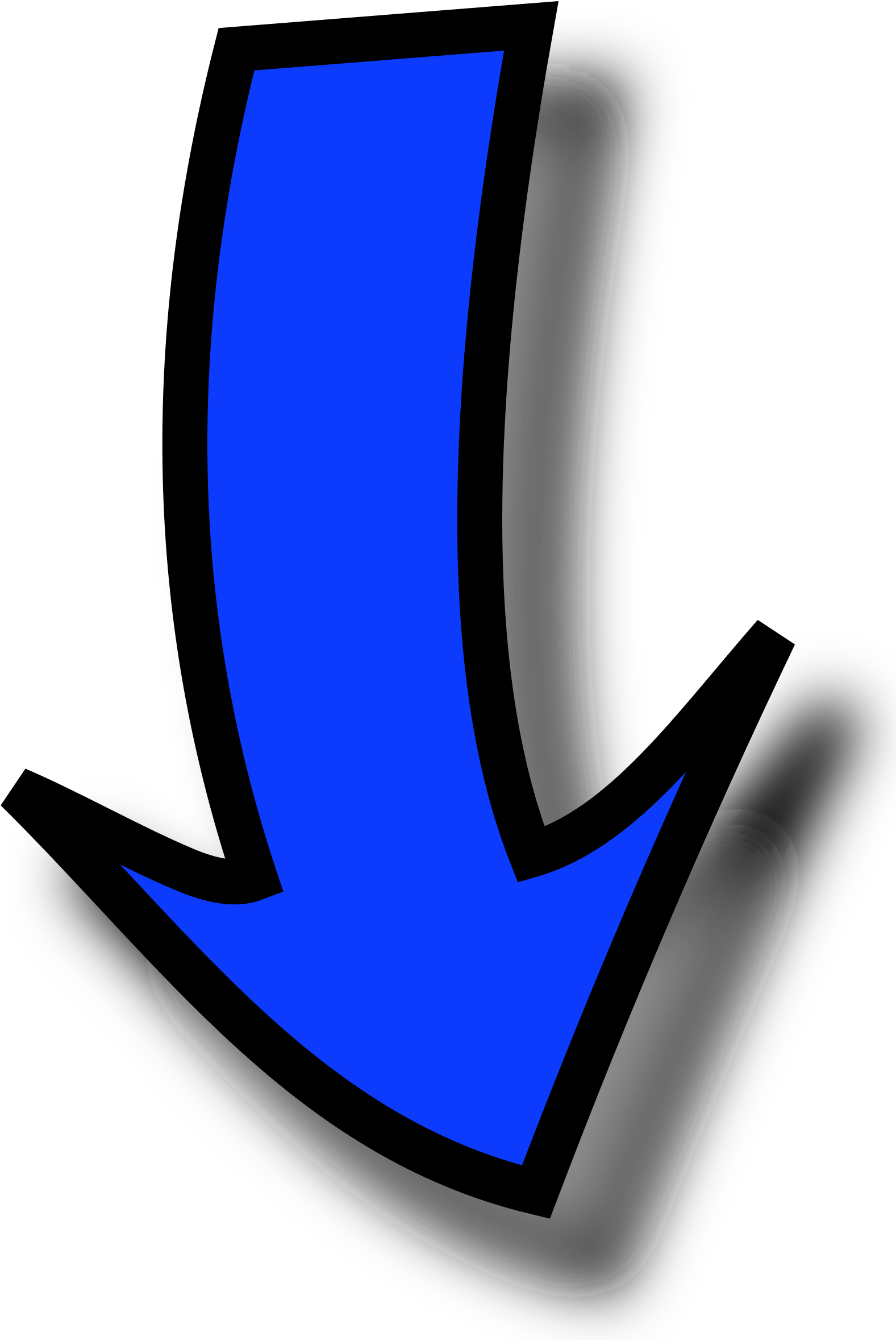 Cartoon Arrows Vector - Down Arrow No Background - Full Size PNG ...