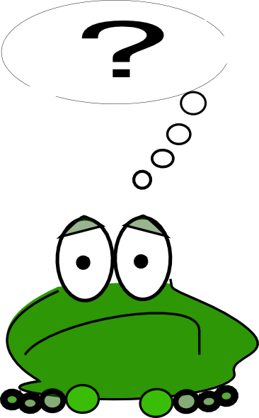 Frog With Question Mark - Full Size PNG Clipart Images Download