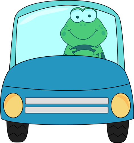 Frog Driving A Car - Frog In A Car Clipart - Full Size PNG Clipart ...