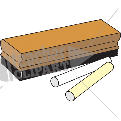 Teacher Chalk And Duster - Chalk And Duster Clipart - (500x500) Png ...