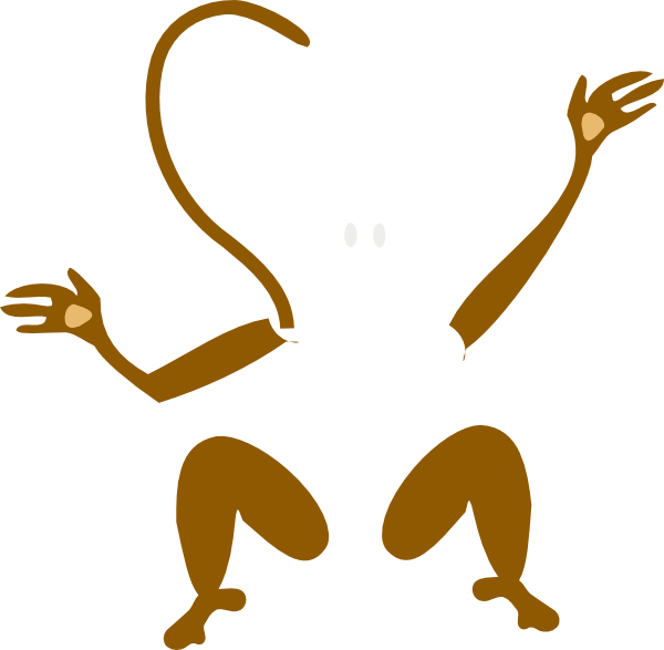 Monkey Arms And Legs - (600x587) Png Clipart Download