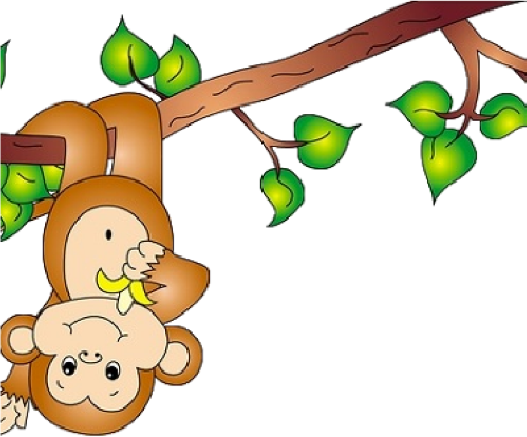 Cute Monkey Clipart Cute Ba Monkey Clipart Clipart - Monkey On Tree ...
