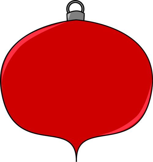 Ornament Clip Art - Red Christmas Ornaments Clipart - (500x528) Png ...