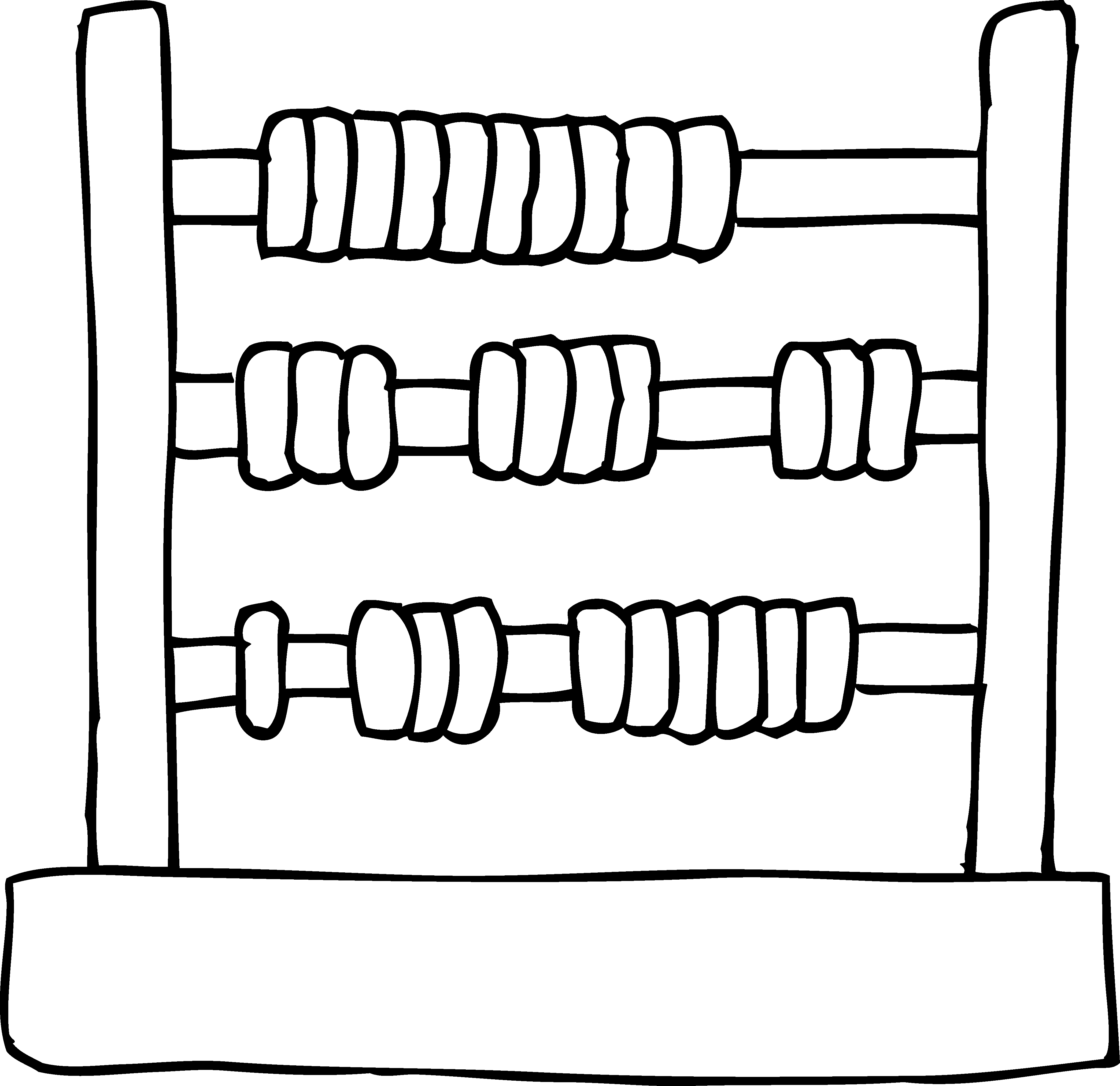 Kids Toy Abacus Coloring Page - Abacus Coloring Pages - (4177x4047) Png ...