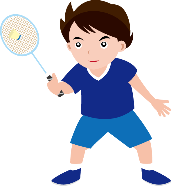 Badminton Sport Racket Shuttlecock Clip Art - Playing Badminton Clipart ...