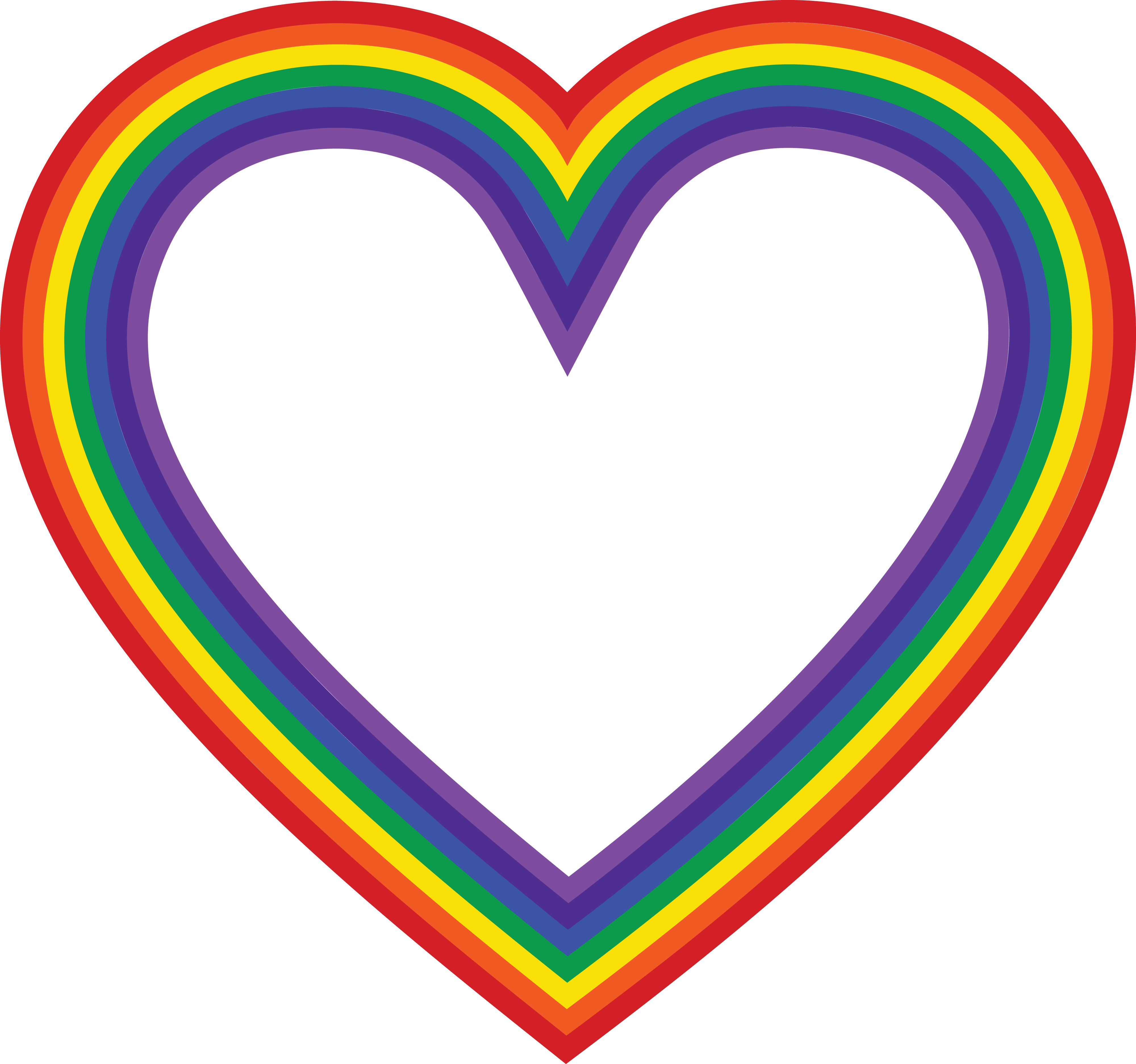 Free Clipart Of A Rainbow Heart - Rainbow Heart Free Clipart - Full ...