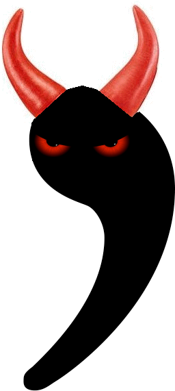 Evil Apostrophe - Devil Horns - (331x594) Png Clipart Download