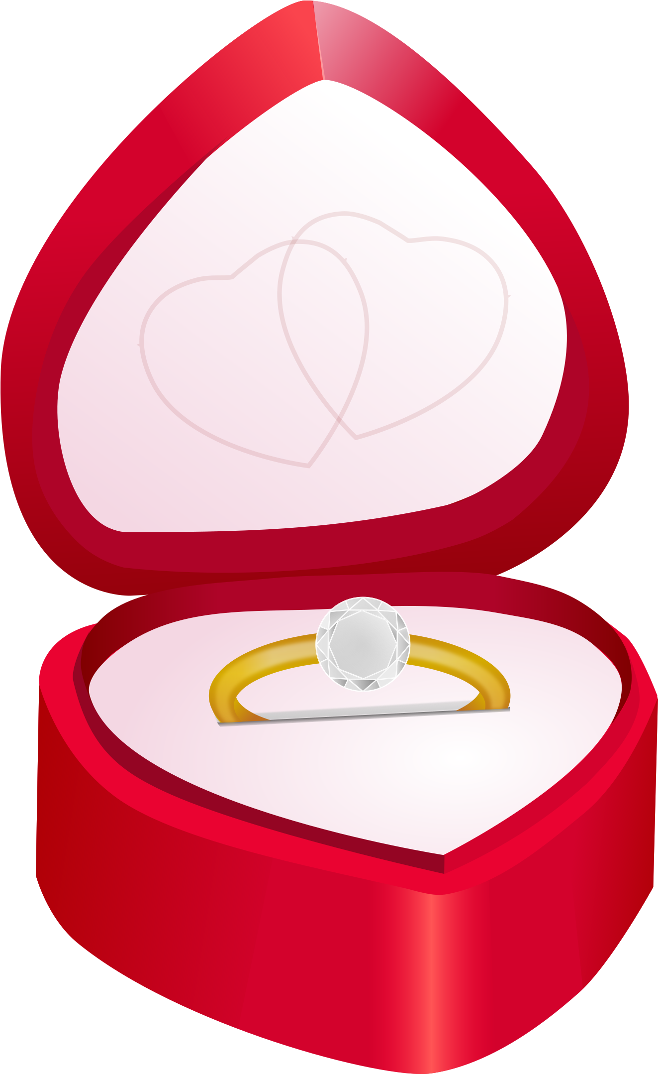 Big Image - Cartoon Engagement Ring - (1566x2400) Png Clipart Download