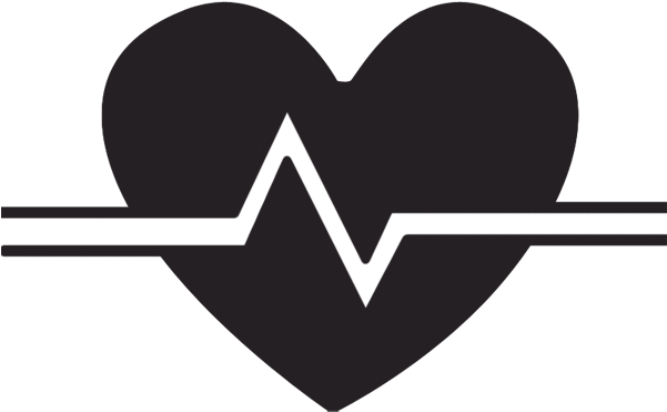 Heart Beat Clipart - Heart Rate Black And White - (640x480) Png Clipart ...