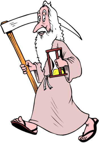 Father Time Clip Art - Father Time Clipart - (350x504) Png Clipart Download