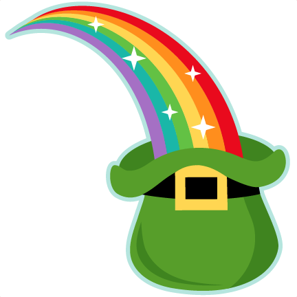 Rainbow Into Leprechaun Hat Svg Scrapbook Cut File - St Patrick's Day ...