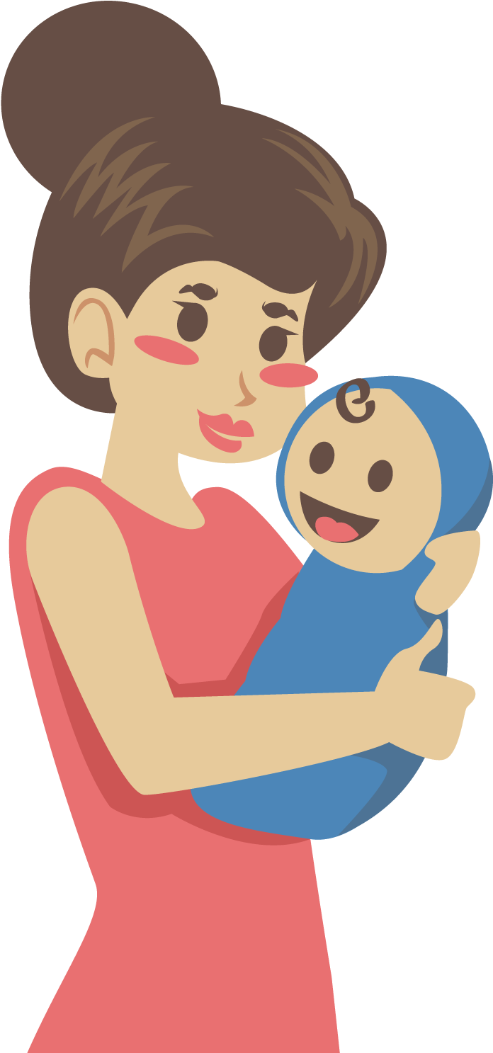 Mother Clip Art - Baby Mom Animation Png - Full Size PNG Clipart Images ...