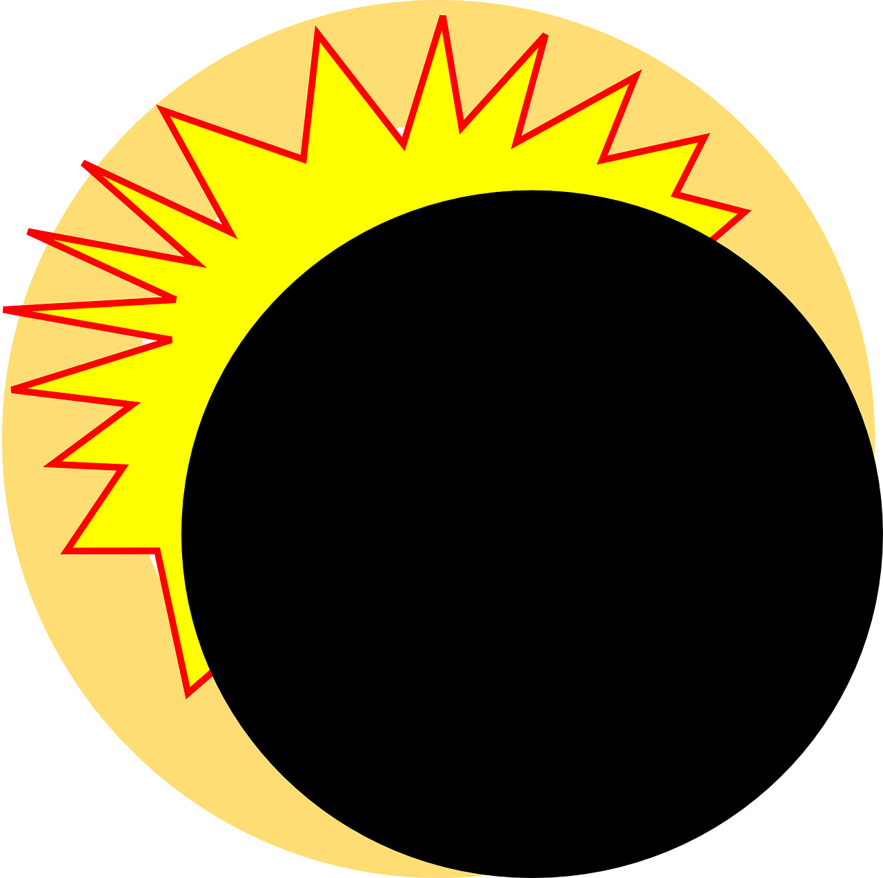 Solar Eclipse Clip Art - (1280x1272) Png Clipart Download