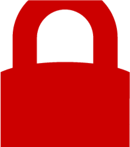 Lock Clipart Red Lock - Bag - (640x480) Png Clipart Download