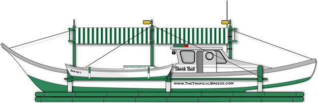 Bangka Style Fishing Boat - Fishing Boat In The Philippines - (650x202 ...