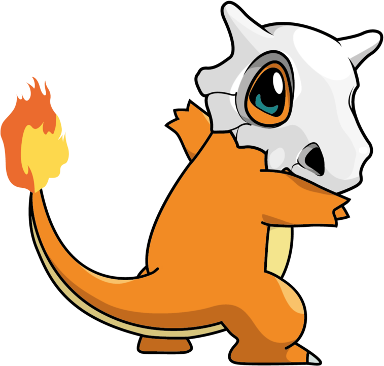 Charmander Cubone By Bunny Vomit - Charmander - (800x808) Png Clipart ...