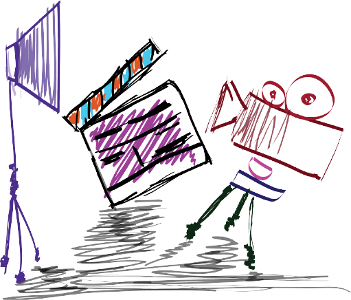 Light Camera Action - Sketch - (511x436) Png Clipart Download