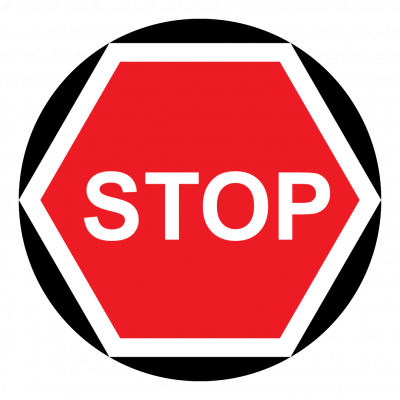 Stop Sign - Stop Sign Drawing - (400x400) Png Clipart Download