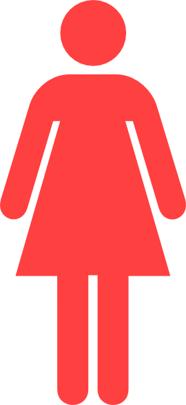 Girl Bathroom Sign - (270x588) Png Clipart Download
