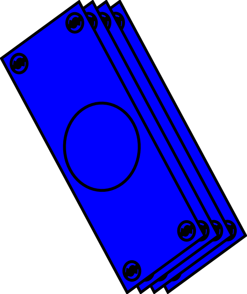 Blue Bills Png Clipart - (504x601) Png Clipart Download