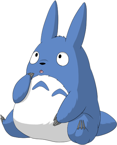 Chu Totoro By Million Mons Project - Blue Totoro Png - Full Size PNG ...