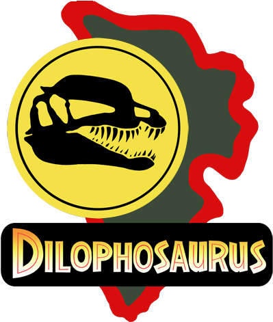 Dilo Thumb - Jurassic Park Paddock Signs - (409x471) Png Clipart Download