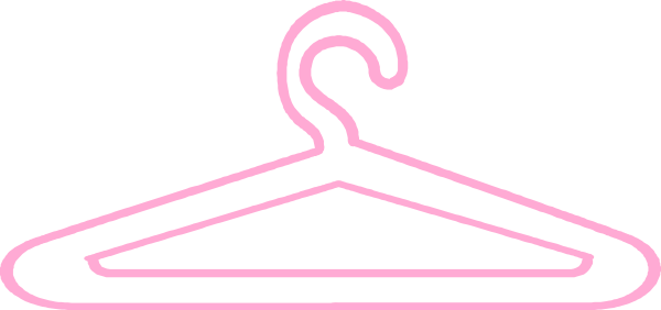 Pretty Clipart Hanger - Pink Hanger Clipart - (600x282) Png Clipart ...