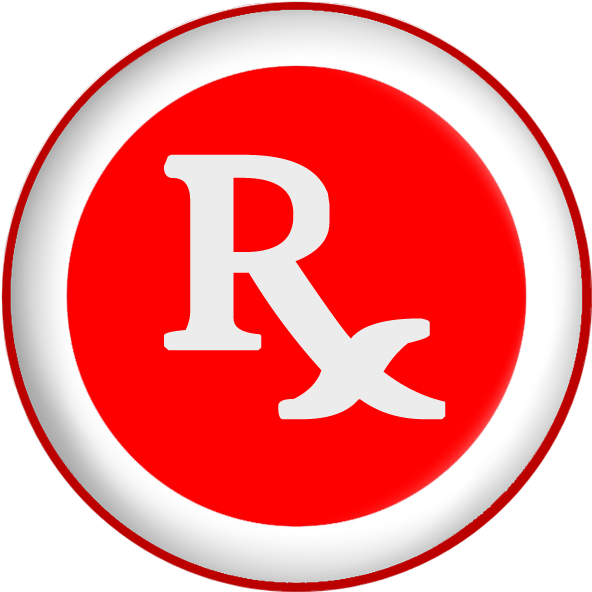 Rx Prescription Symbol Red Art - Emblem - Full Size PNG Clipart Images ...