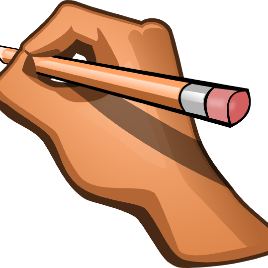 Writing Clipart Hand Writing Clip Art At Clker Vector - Hand Holding ...