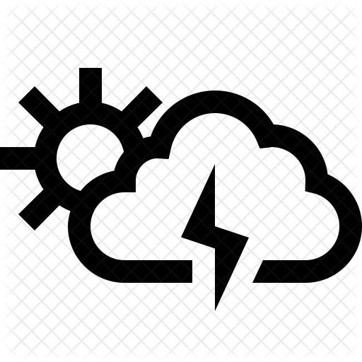 Stormy, Weather Icon - Icon - (512x512) Png Clipart Download