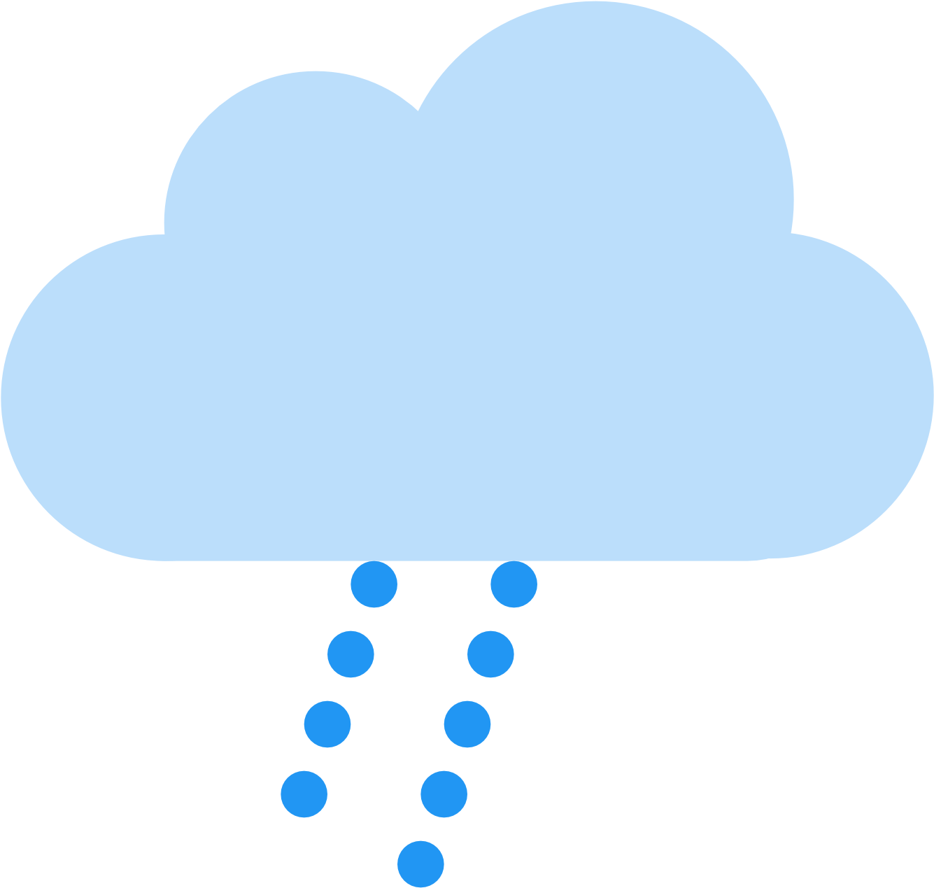 Light Rain Icon - Heavy Rain - (1600x1600) Png Clipart Download