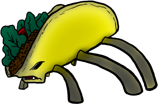 Taco Monster By Chibibatgraphics - Comics - (767x476) Png Clipart Download