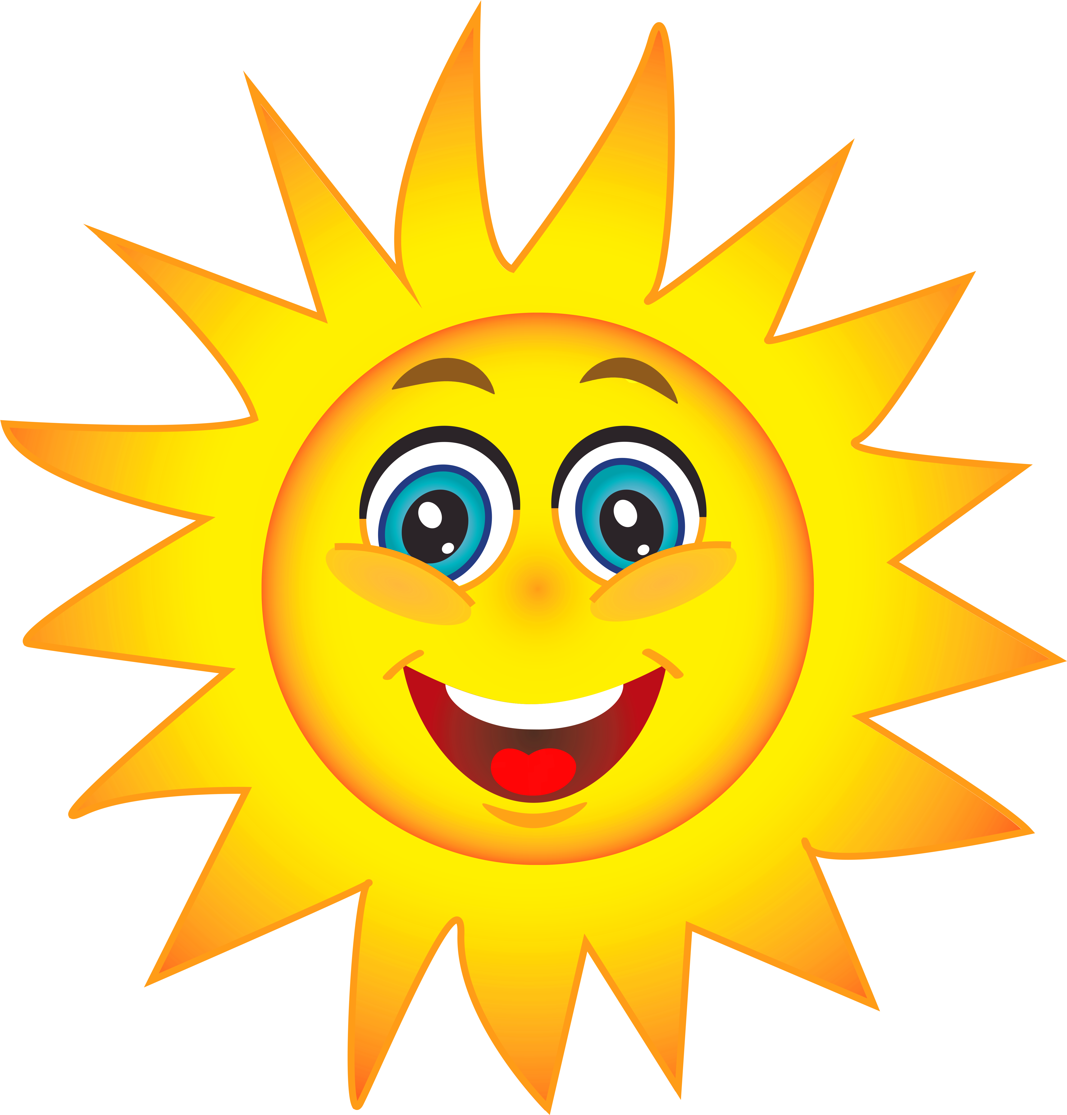 Sun Clipart - Sol Gif Png - (4602x4920) Png Clipart Download