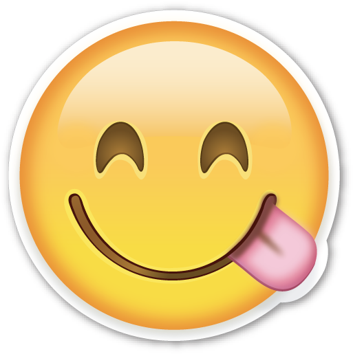 Face Savouring Delicious Food - Emoji Delicioso Png - (526x527) Png ...