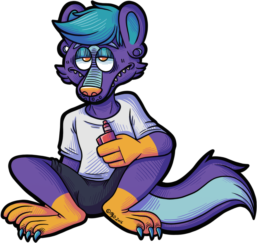 Vape God By Angry-baby - Cartoon - (920x868) Png Clipart Download