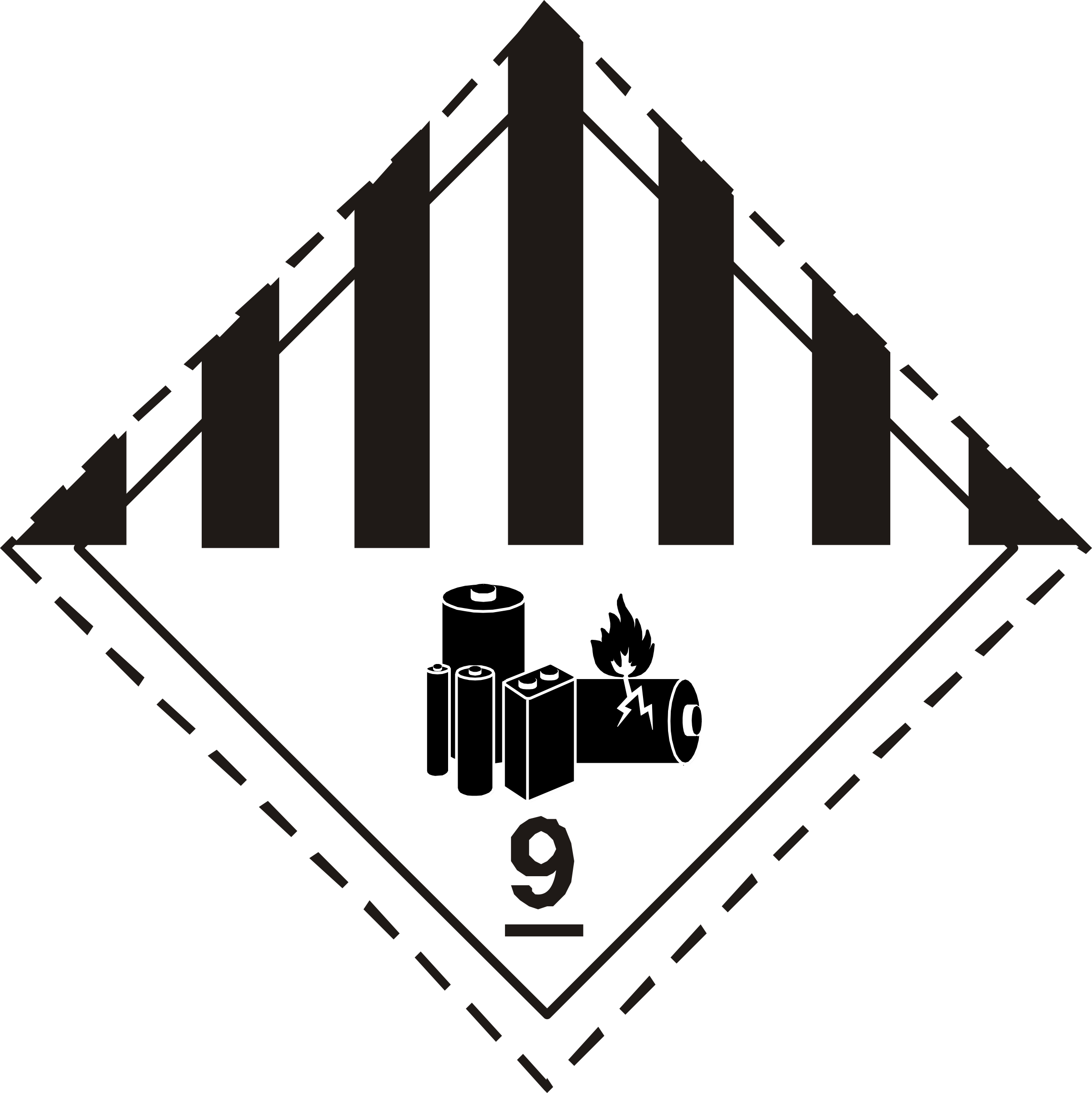 Big Image - Class 9 Hazardous Materials - (2398x2400) Png Clipart Download