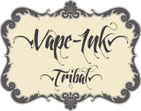 Vape Ink - Tribal - Feathergraphy - (480x378) Png Clipart Download
