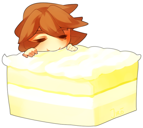 Genda And His Lemon Cake - Cartoon - (540x464) Png Clipart Download