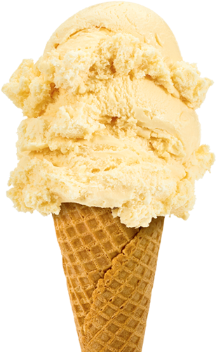 French Vanilla Ice Cream Cone - (340x500) Png Clipart Download