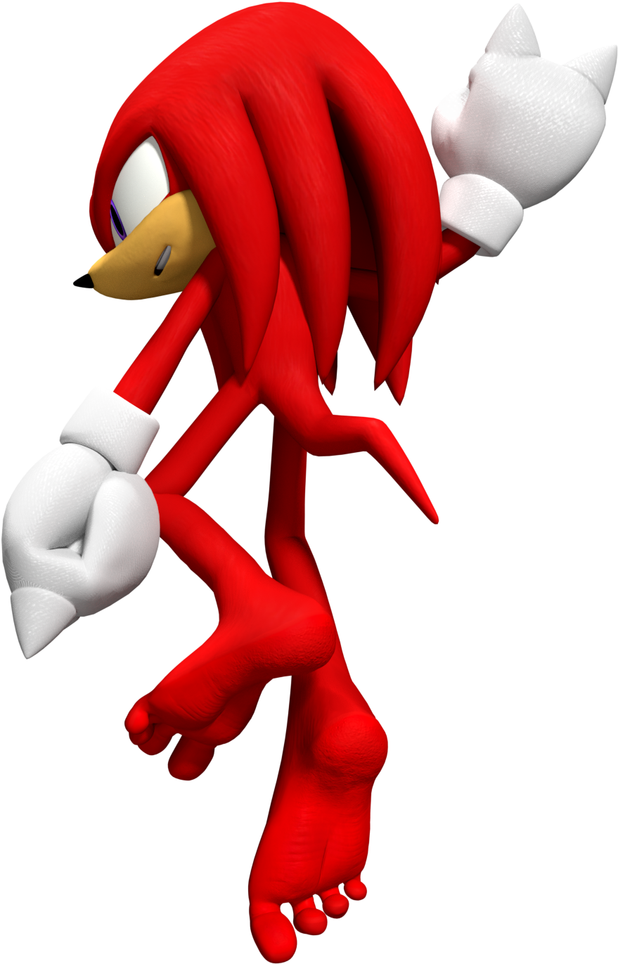 [3d] Knuckles Joins The Fight By Feetymcfoot - Cartoon - Full Size PNG ...