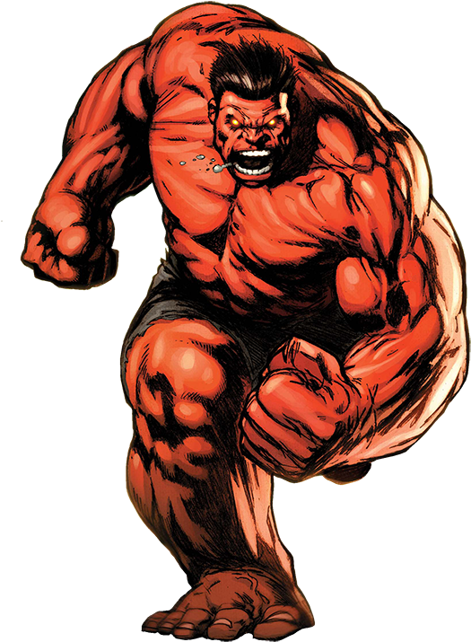 Red Hulk By Bobhertley - Marvel Comics Blue Hulk - (569x864) Png ...