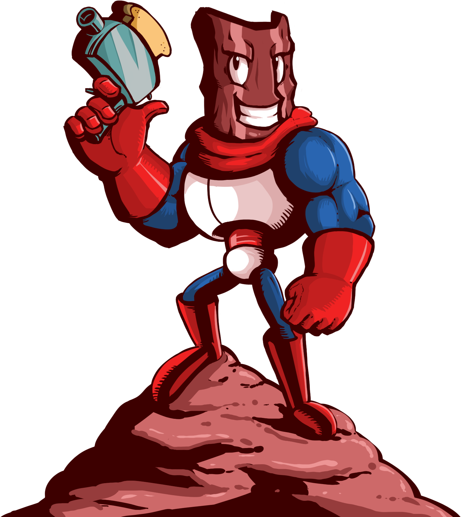 Man Clipart Bacon - Bacon Man Video Game - (1800x1800) Png Clipart Download