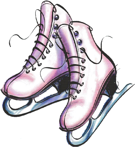 Ice Skating - Ladybug - Ice Skating Shoes Drawing - (600x512) Png ...