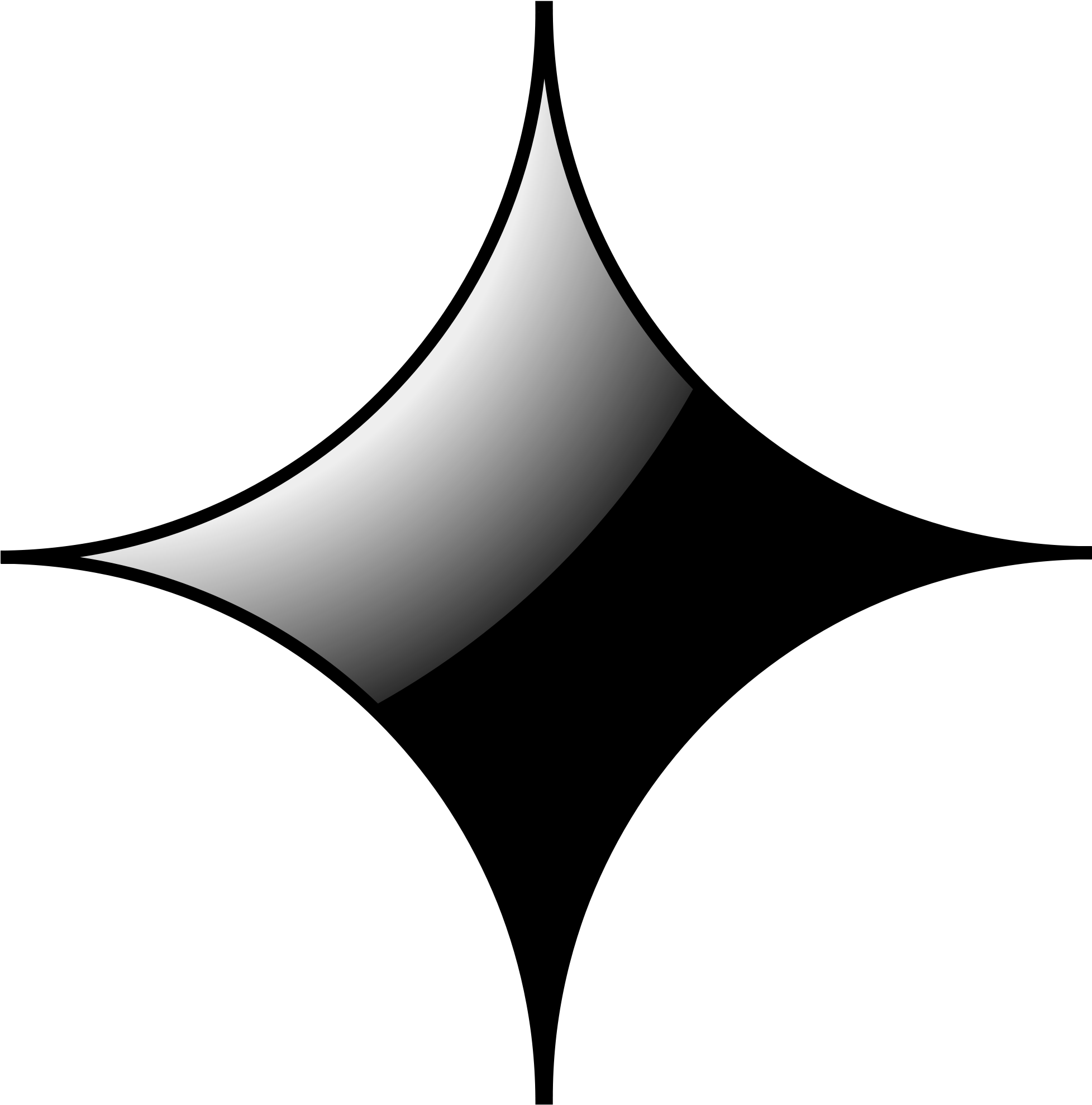 Open - 4 Point Star Shape - (2000x2000) Png Clipart Download