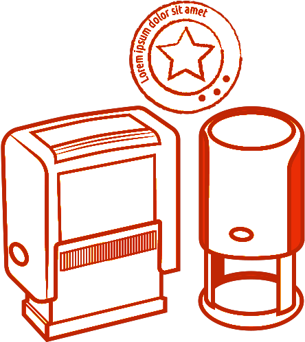 Custom Stamps In South Bend, Indiana - Self Inking Stamp Clipart ...