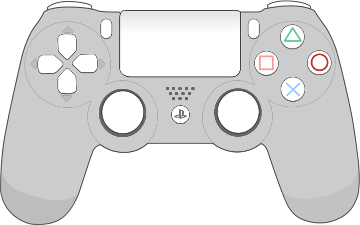 Ps4 Drawing Game - Playstation 4 Controller Cartoon - Full Size PNG ...
