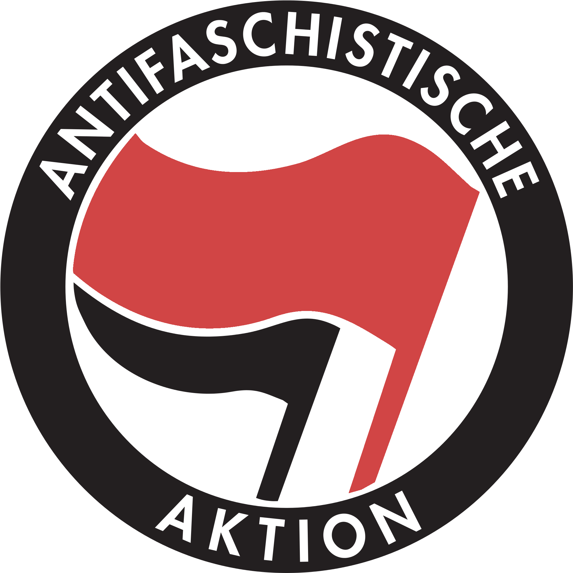 While - Anti Fascist - (2000x2000) Png Clipart Download