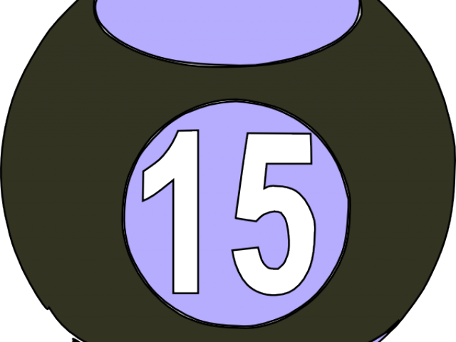 Billiard Ball Clipart Fifteen - Number 15 Clip Art - (640x480) Png ...